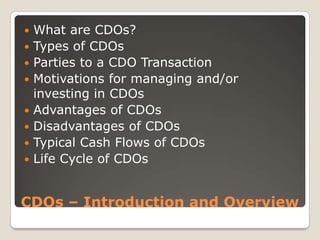 Cdo Training Session (2) | PPTX
