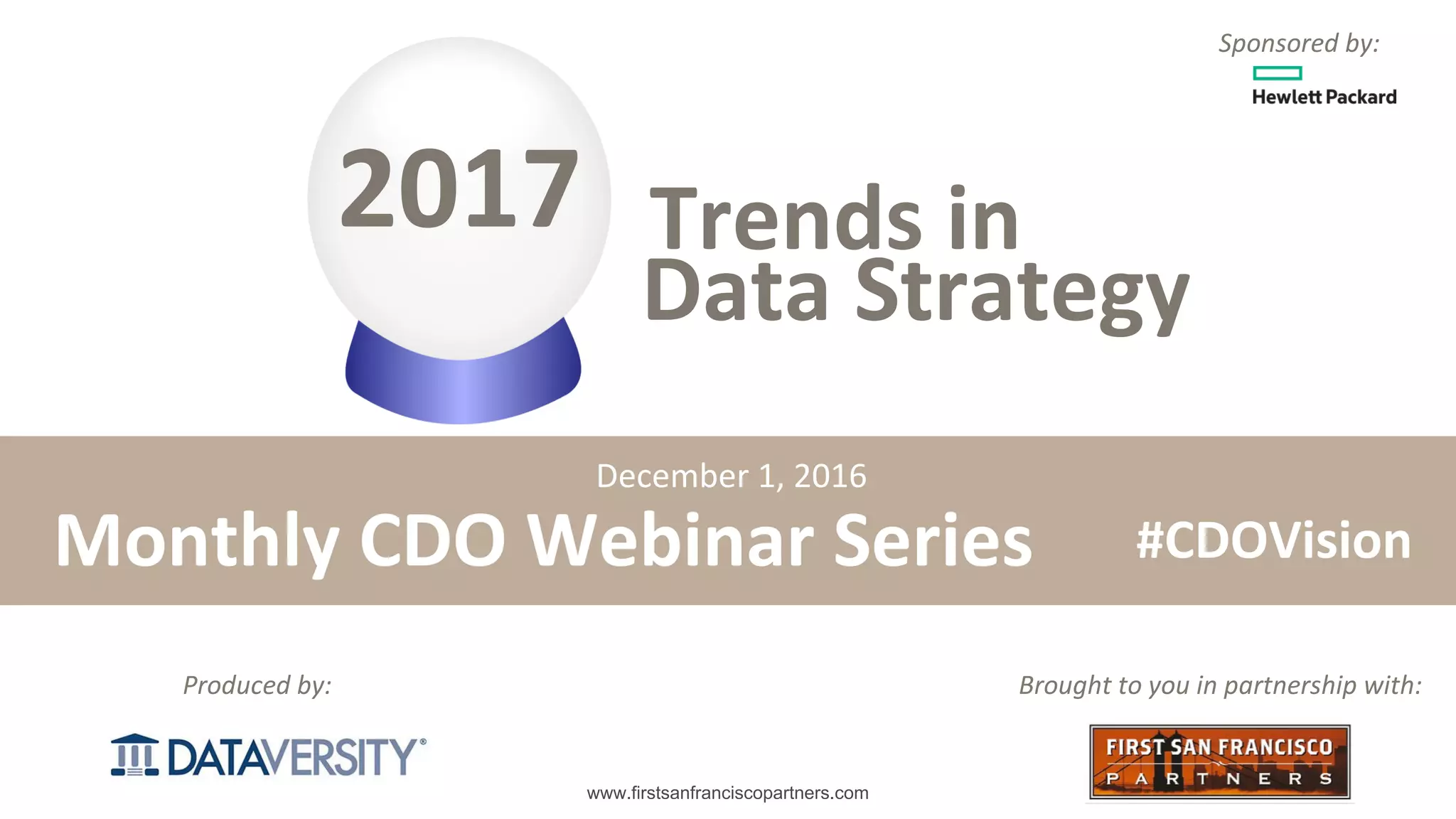 CDO Webinar: 2017 Trends in Data Strategy | PPT