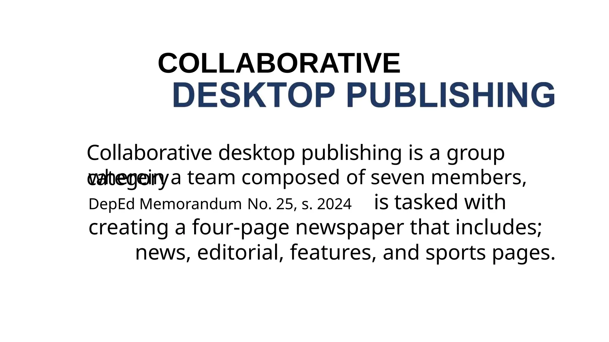 Collaborative Desktop Publishing power point | PPTX