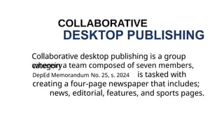 Collaborative Desktop Publishing power point | PPTX