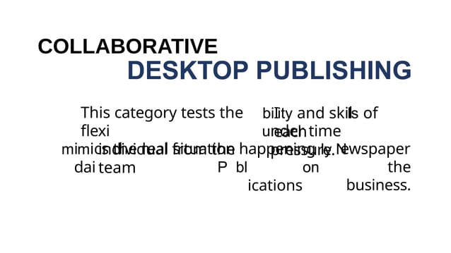 Collaborative Desktop Publishing power point | PPTX