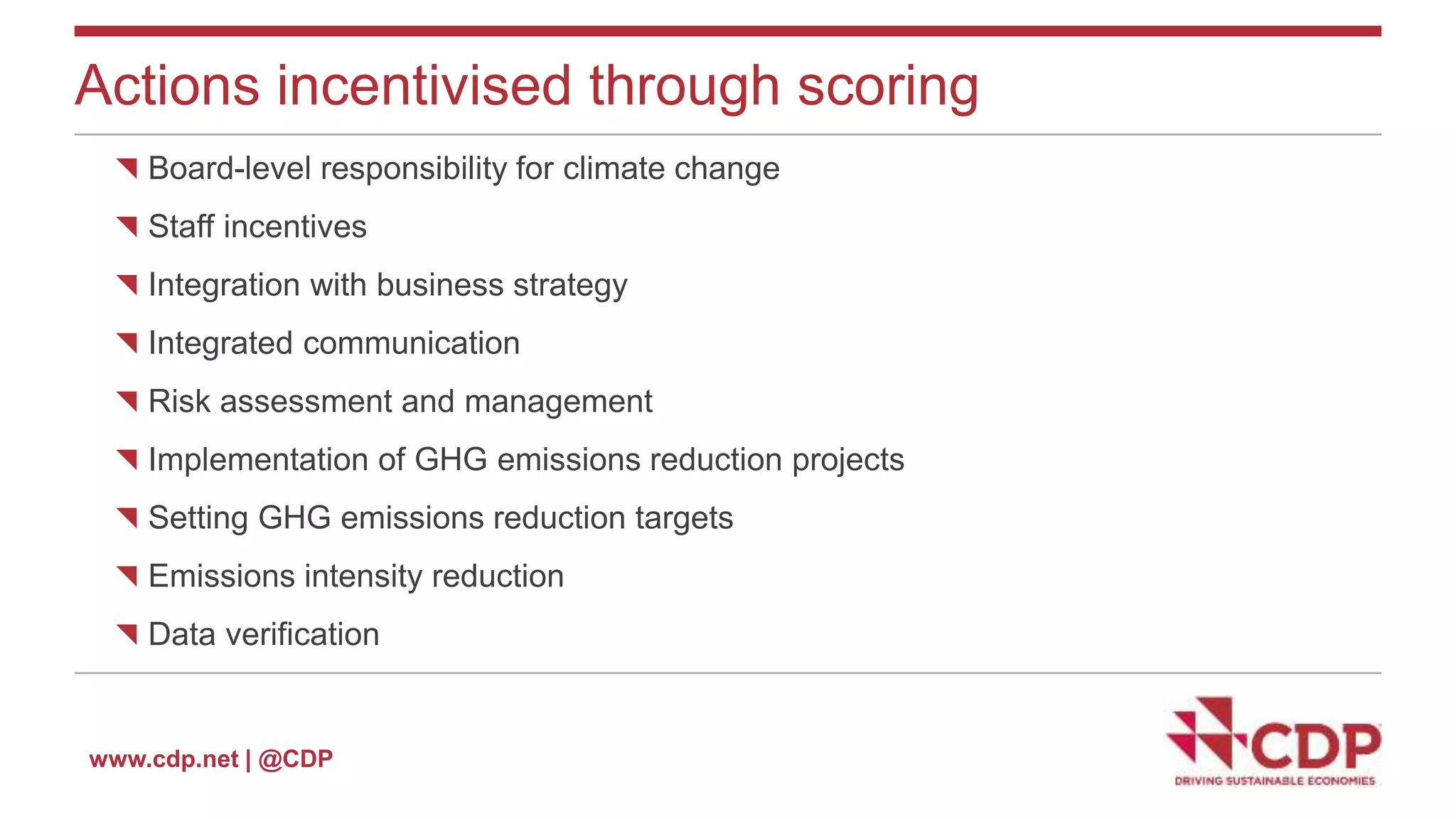 How does CDP's model drive change | PPTX | Financial Industry | Industries