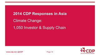 How does CDP's model drive change | PPTX | Financial Industry | Industries
