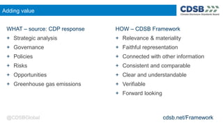 How does CDP's model drive change | PPTX | Financial Industry | Industries