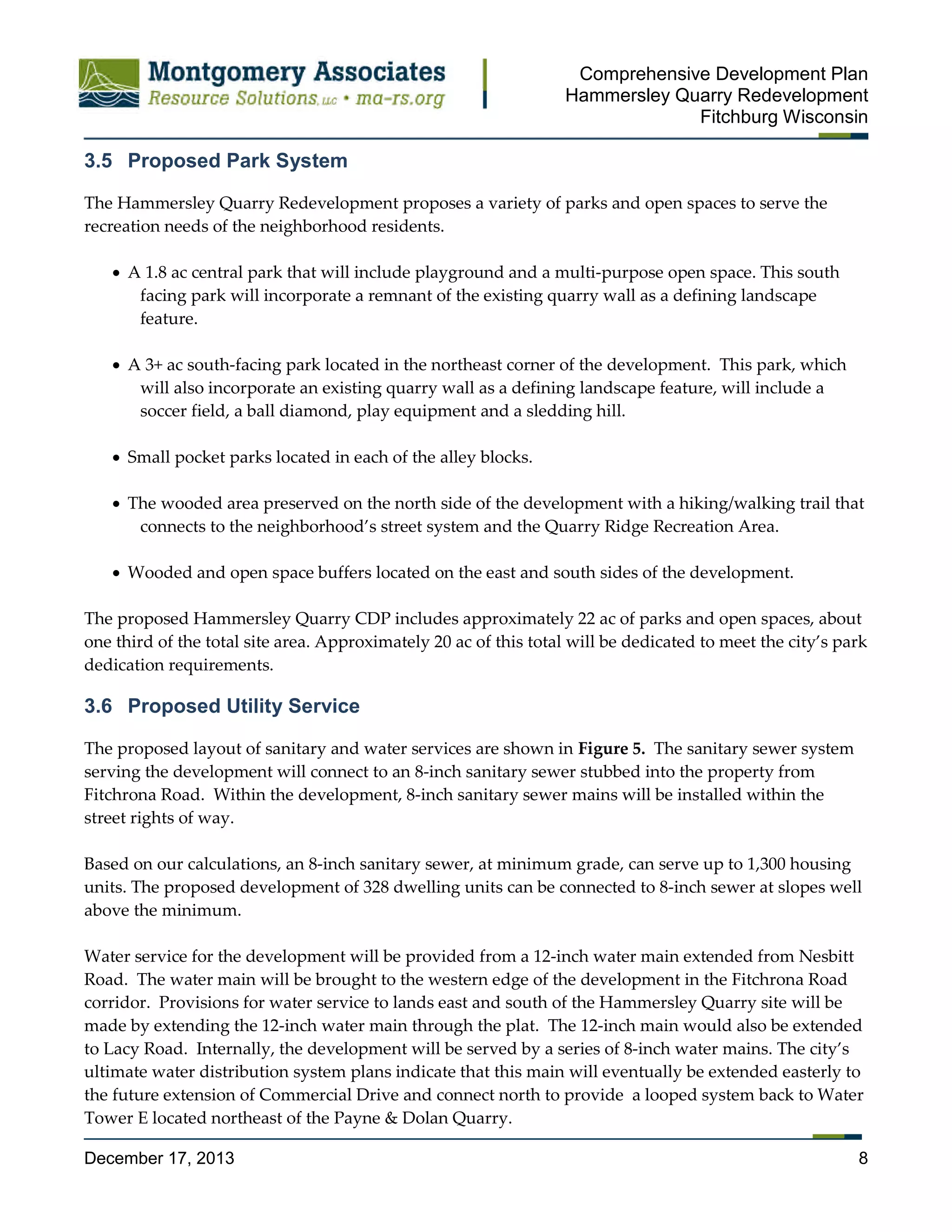 Comprehensive Development Plan | Quarry Vista | PDF