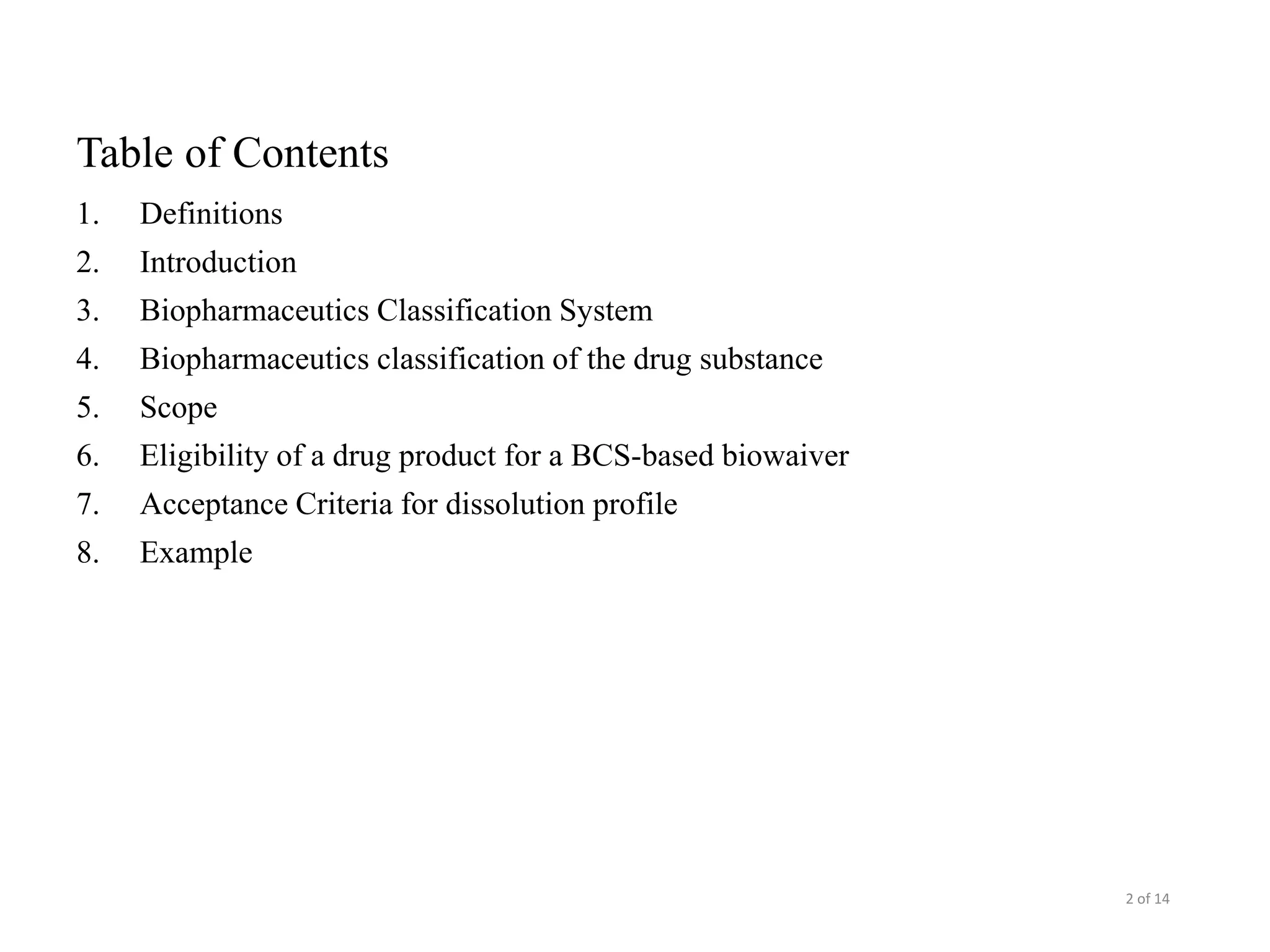 Biopharmaceutics Classification System-based Biowaivers & Comparison of ...