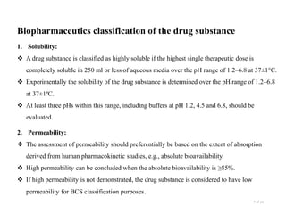 Biopharmaceutics Classification System-based Biowaivers & Comparison of ...
