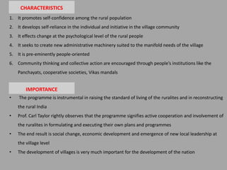 Community Development Program 1952 | PPTX