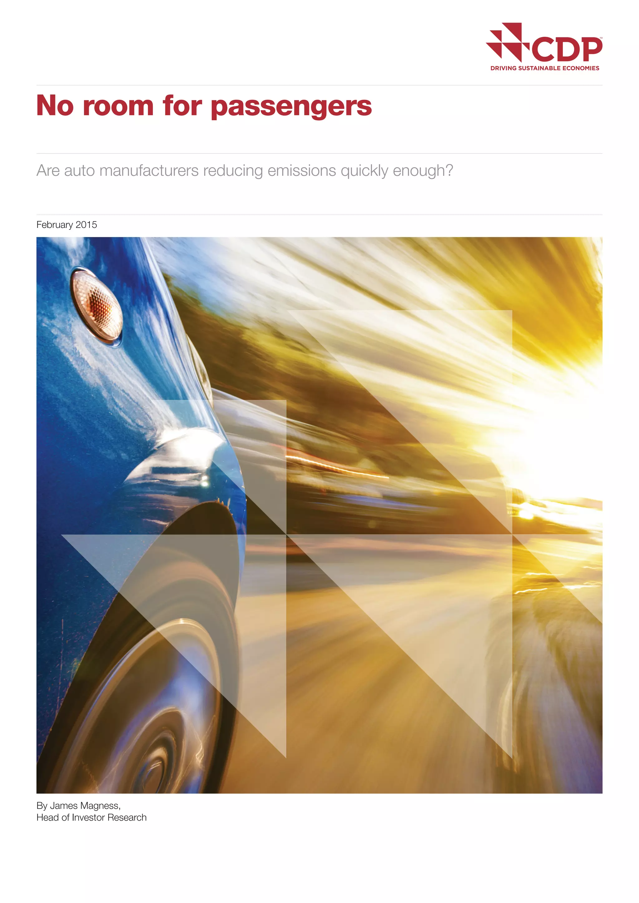 CDP Auto Manufacturers report | PDF