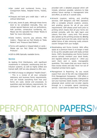 Cdp Computer Stat. & Business Forms | PDF