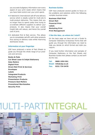 Cdp Computer Stat. & Business Forms | PDF