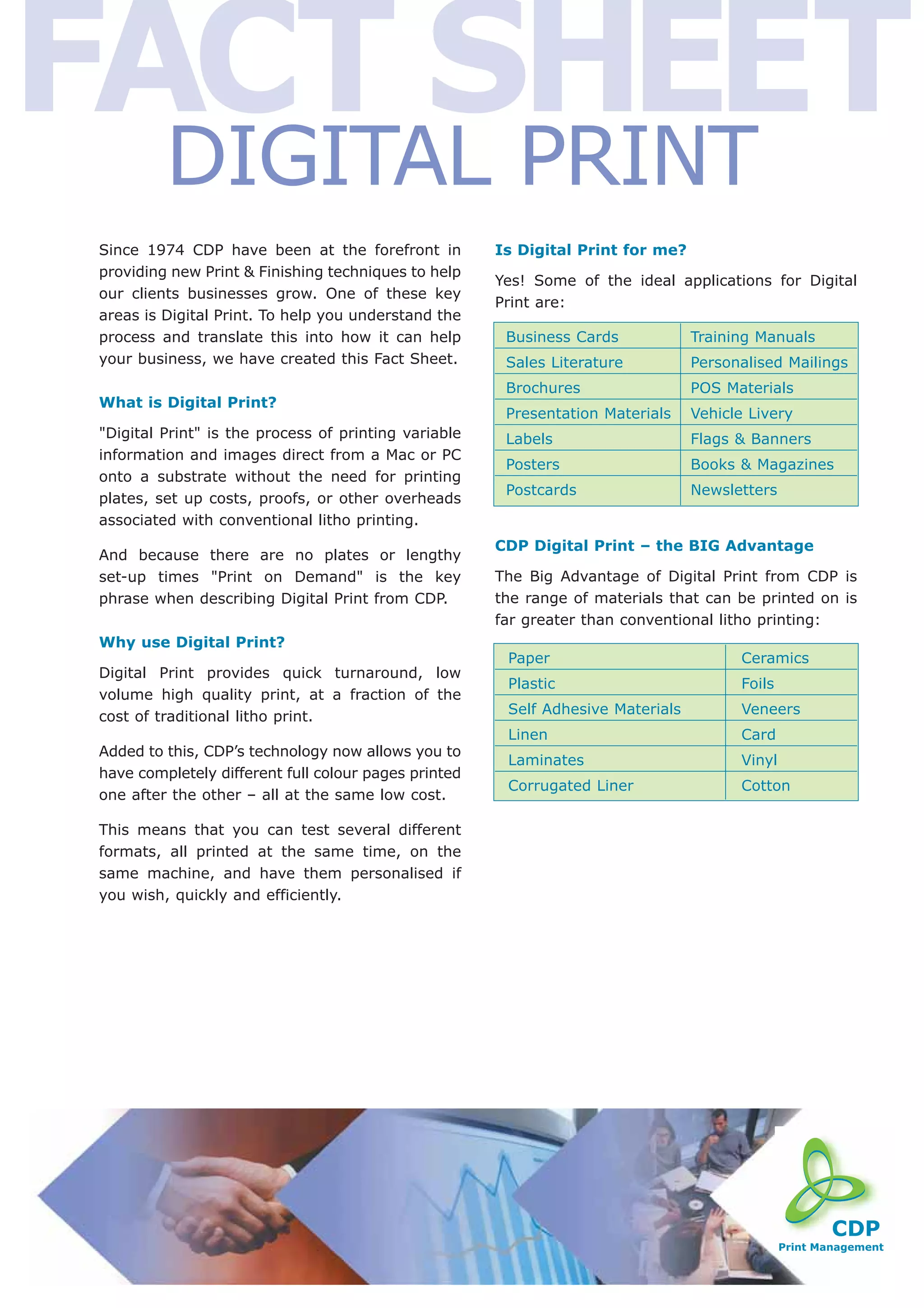 Cdp Digital Print | PDF