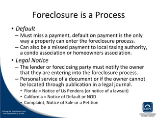 Short Sale/Foreclosure Epedemic Explained | PPT