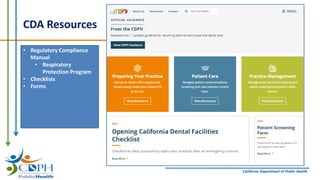 CDPH Dental Guidance Overview PPT for 5 14 2020 - FINAL.pptx