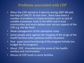 Community Drug program , its succes and challenges | PPTX