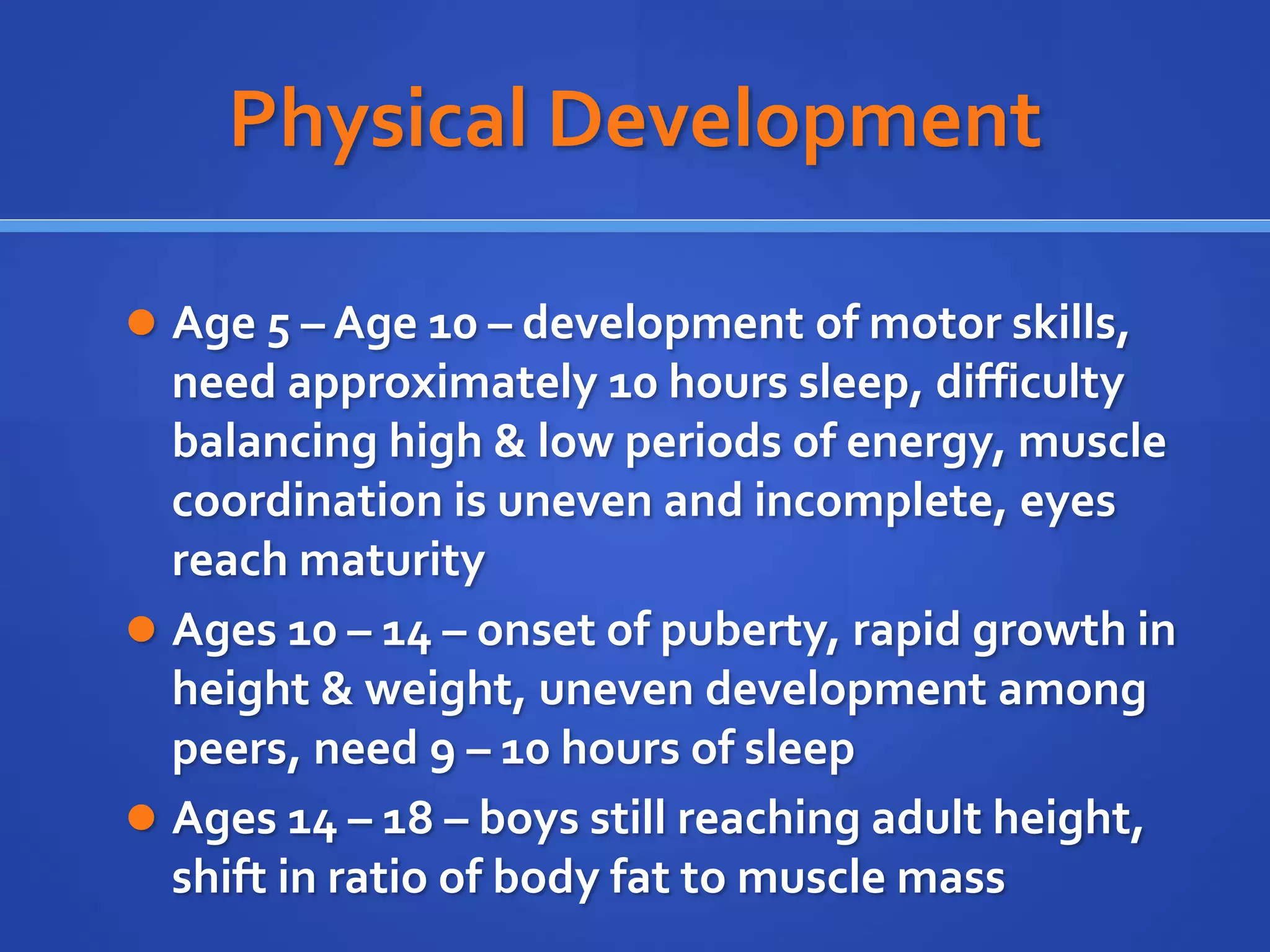 Child Development Presentation Summer 2014 | PPTX