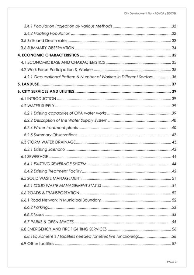 City development plan Ponda | PDF