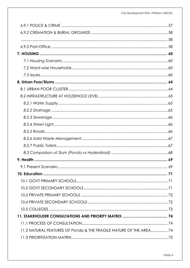 City development plan Ponda | PDF