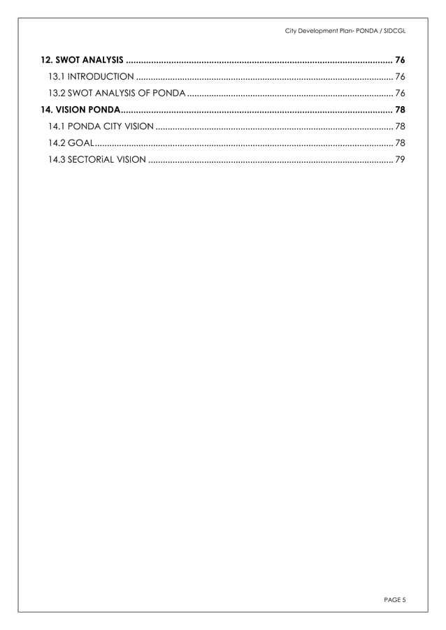 City Development Plan Ponda Pdf