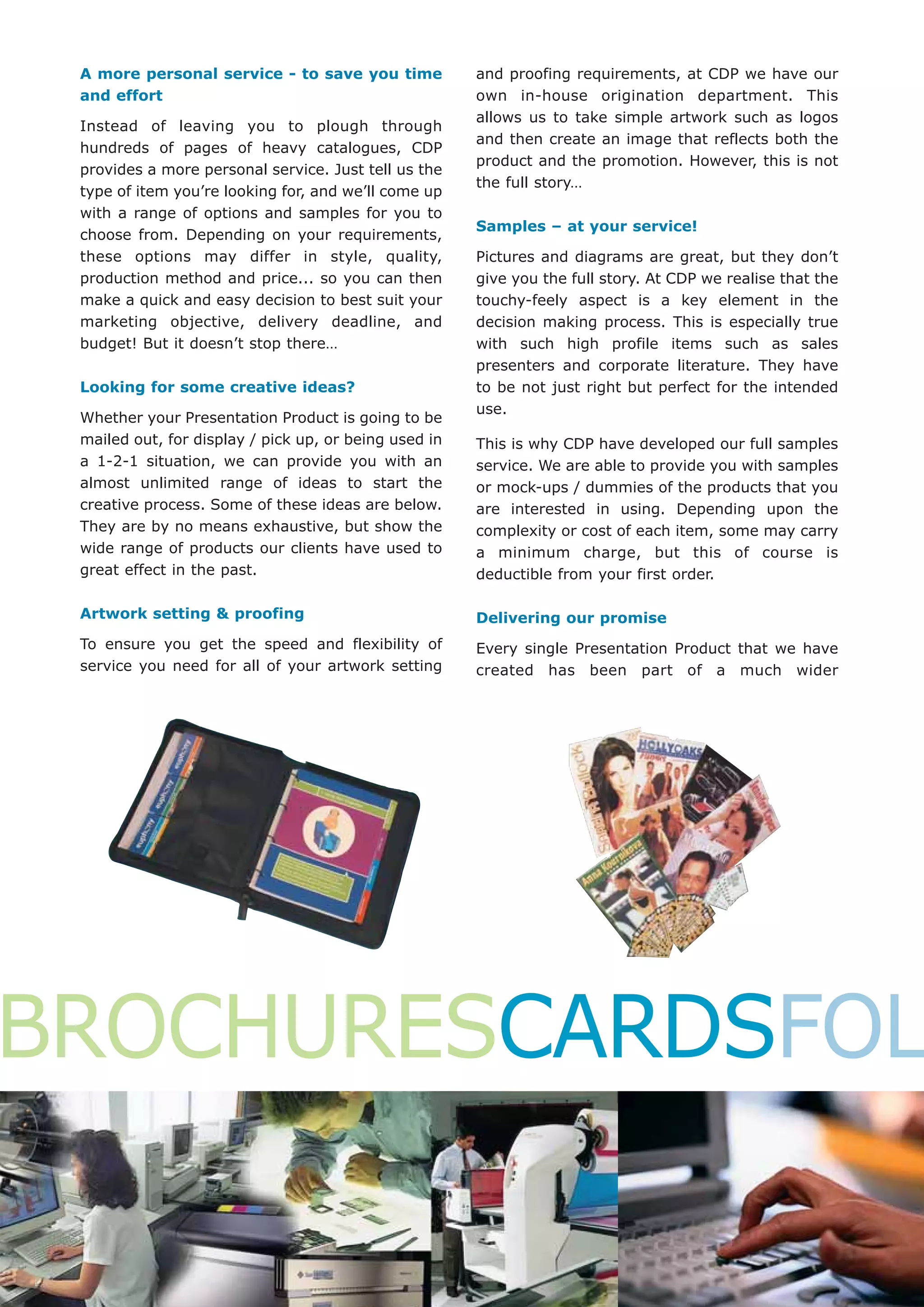 Cdp Presentation Products | PDF