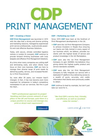 Cdp Print Management | PDF