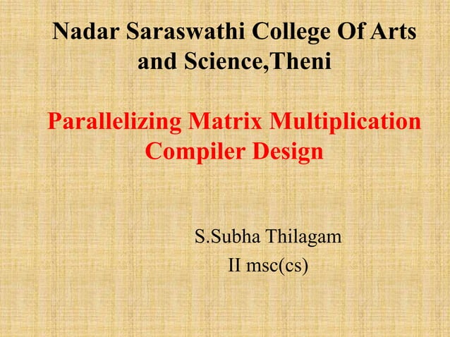 Compiler Design | PPTX