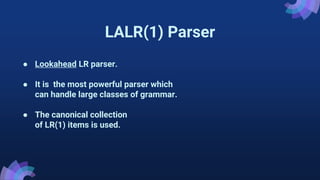 Types of Parser | PPTX