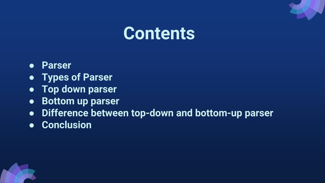 Types of Parser | PPTX