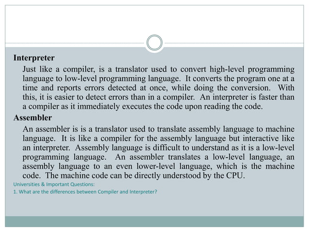 COMPILER DESIGN- Introduction & Lexical Analysis: | PDF | Programming Languages | Computing
