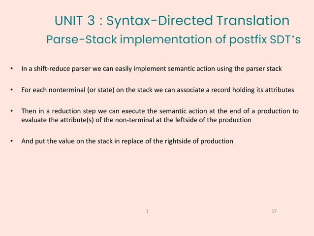 COMPILER DESIGN- Syntax Directed Translation | PDF | Programming ...