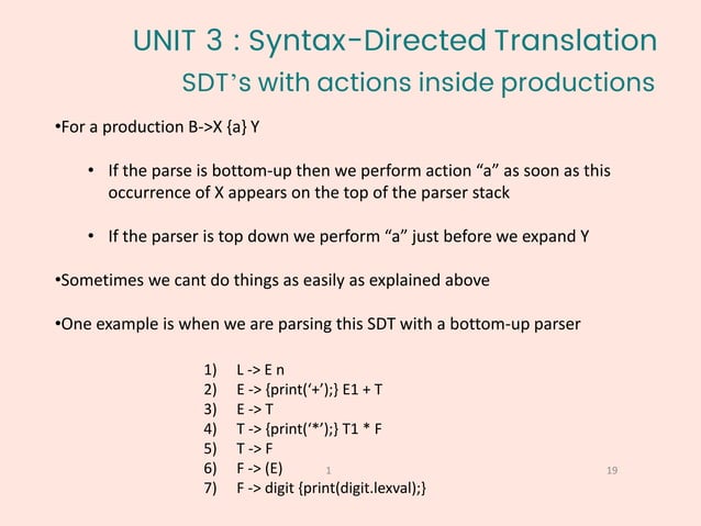 Compiler Design Syntax Directed Translation Pdf Programming Languages Computing