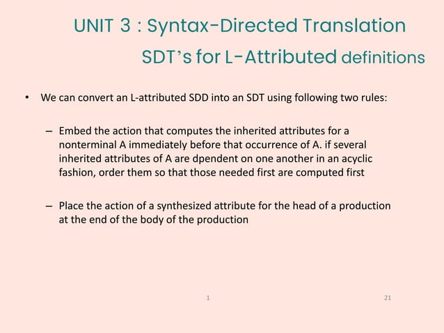 COMPILER DESIGN- Syntax Directed Translation | PDF | Programming Languages | Computing