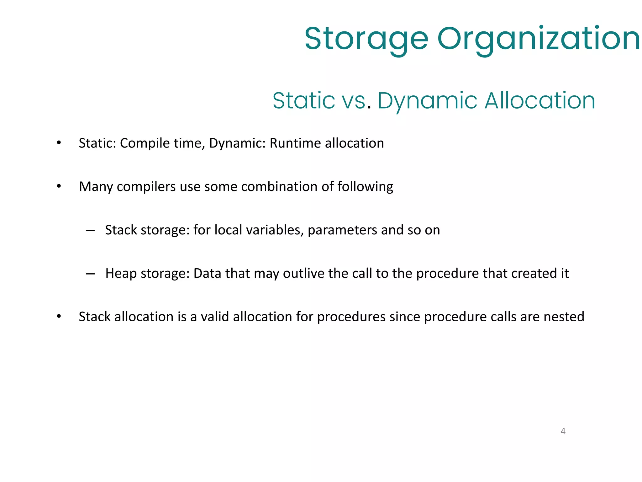 COMPILER DESIGN Run-Time Environments | PDF