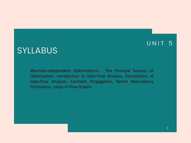 Compiler Design- Machine Independent Optimizations | PDF | Programming Languages | Computing