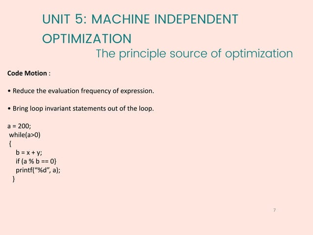 Compiler Design- Machine Independent Optimizations | PDF | Programming Languages | Computing