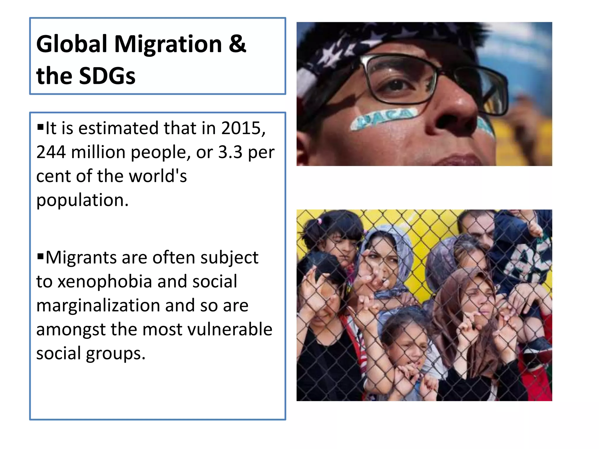 Global migration, Diasporas and the Sdgs | PPTX