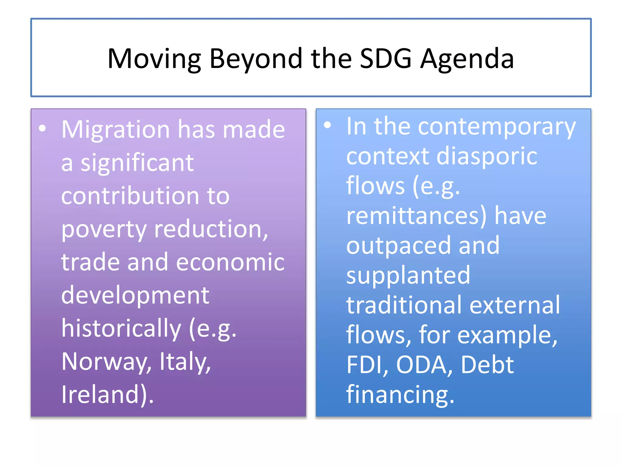 Global migration, Diasporas and the Sdgs | PPTX