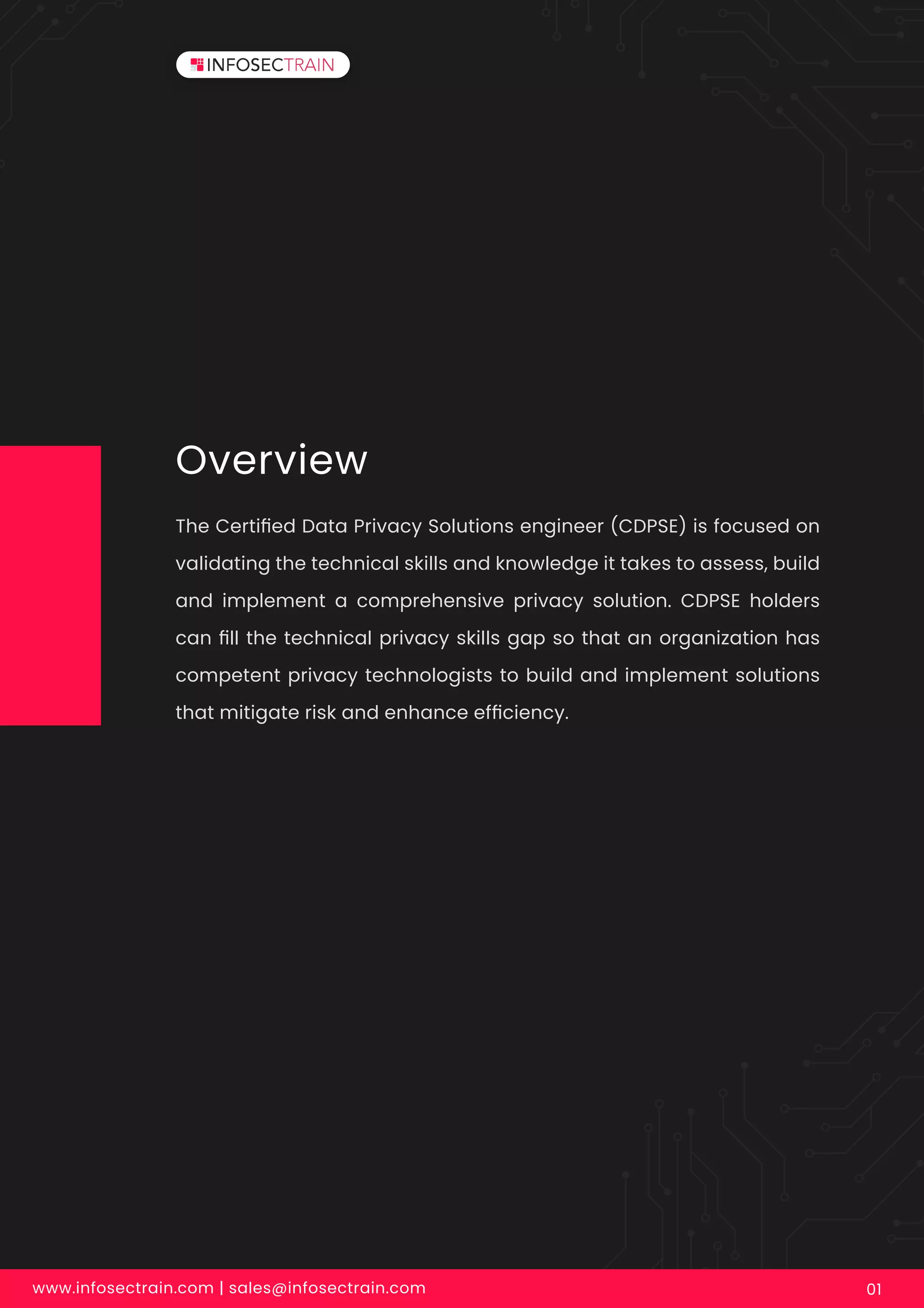 Cdpse course content infosec train | PDF
