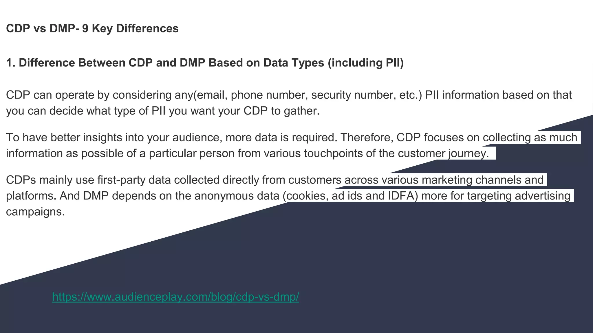 Cdp vs dmp | PPTX