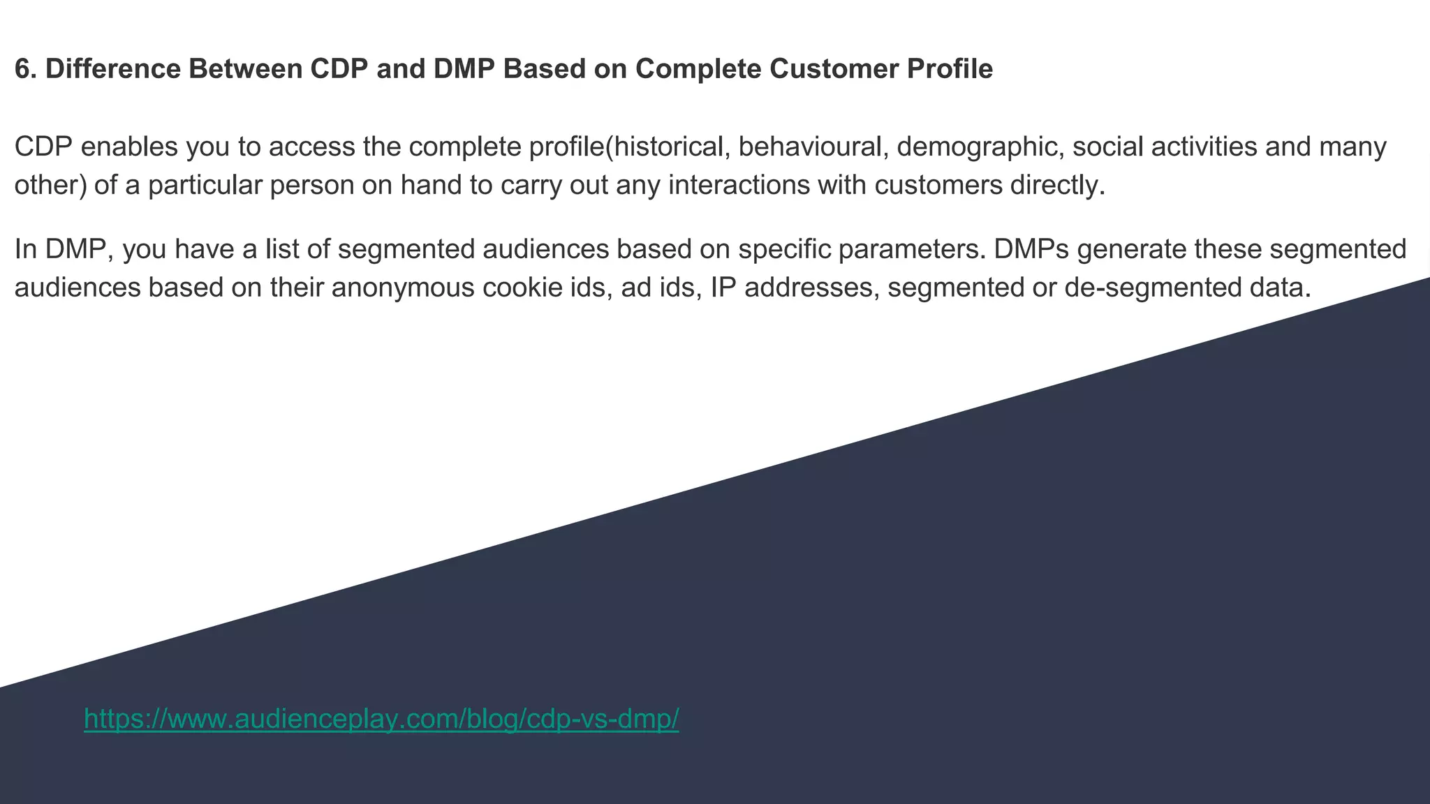 Cdp vs dmp | PPTX