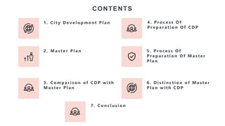 CDP vs Master Plan difference in urban development | PPTX