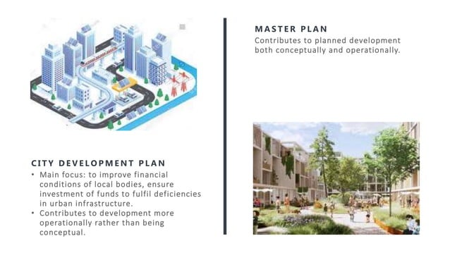 CDP vs Master Plan difference in urban development | PPTX