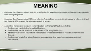 Corporate Debt Restructuring In India | PPTX | Bankruptcy | Business ...