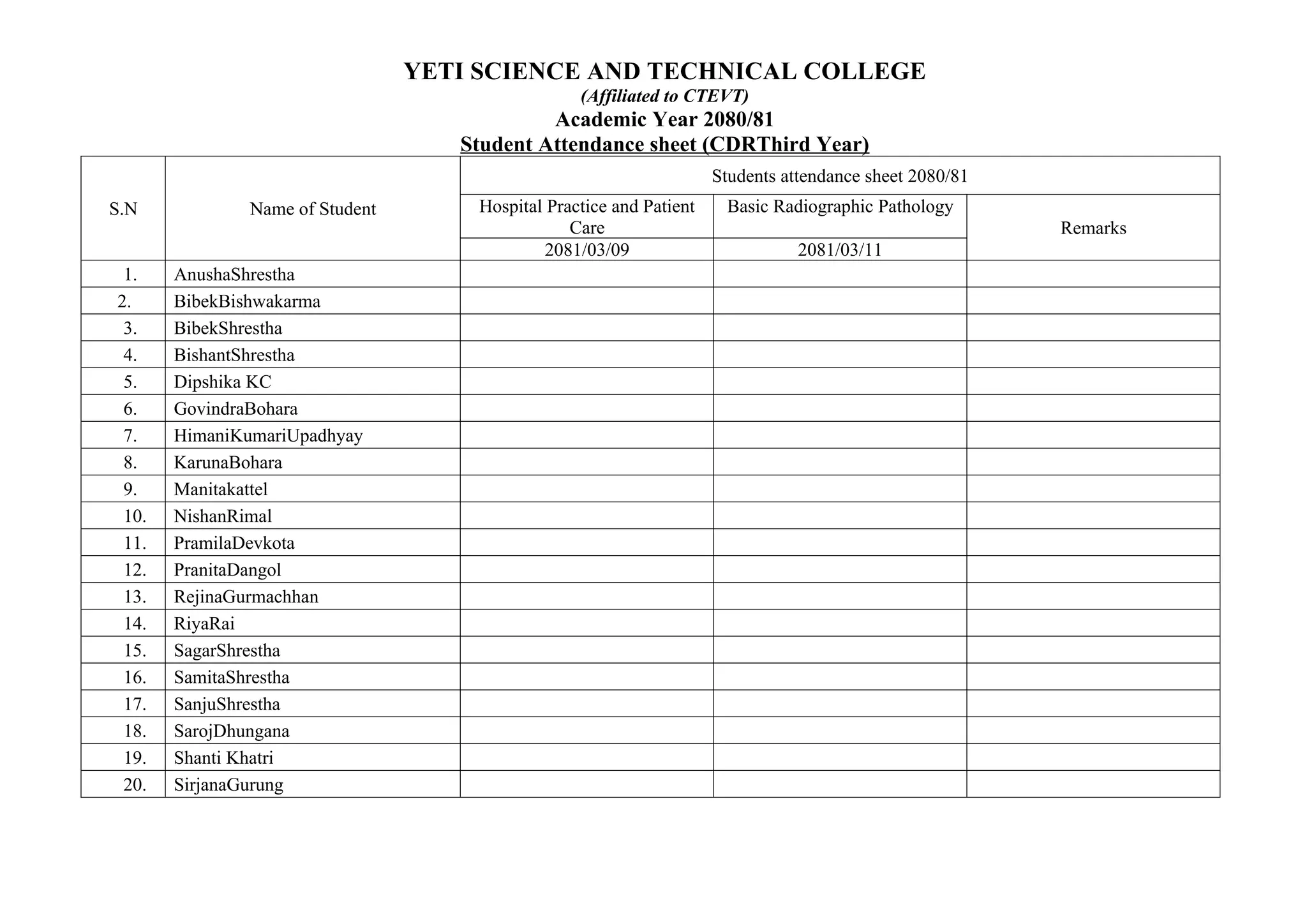 CDR 3 rd year full attendance sheet.docx
