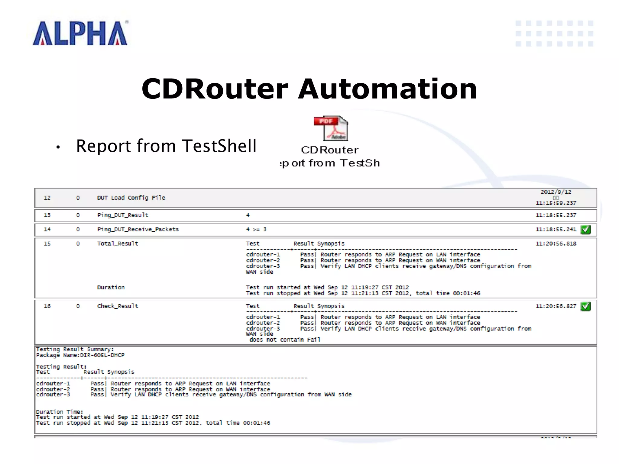 CDRouter Brief Introduction | PPTX