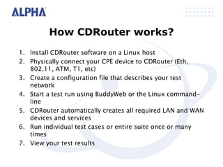 CDRouter Brief Introduction | PPTX
