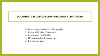 Cdr report for environmental engineer | PPT