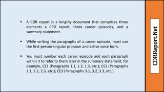 Cdr report for petroleum engineer | PPTX | Resume Writing and Advice | Job Search