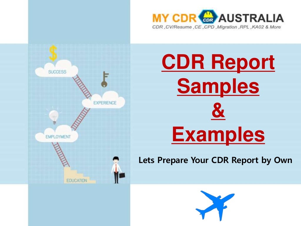 EA Approved CDR Report Samples and Examples for Engineers