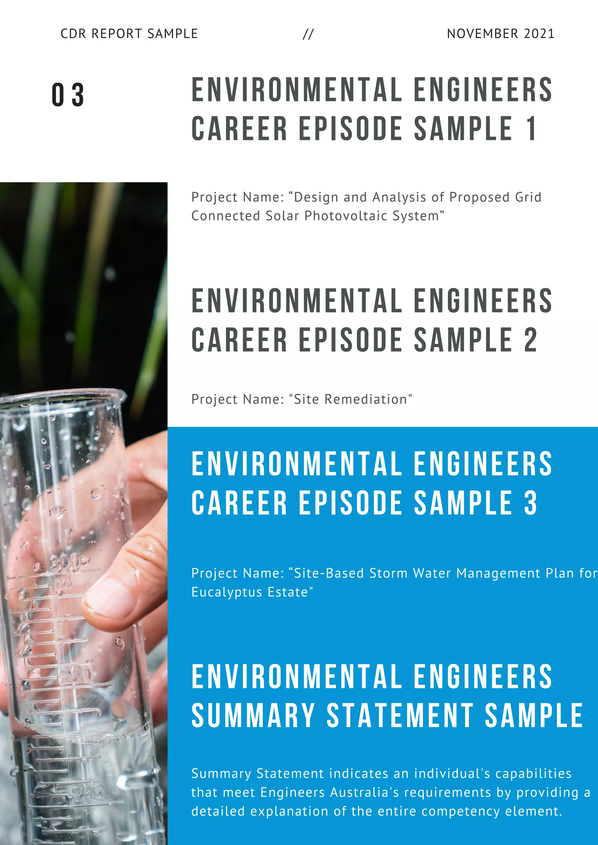 CDR sample for Environmental Engineers ANZSCO-233915 | PDF | Civil ...